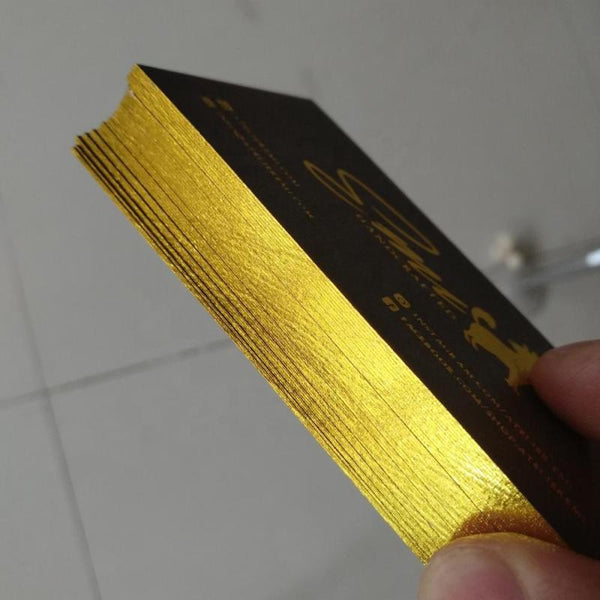 Luxury Edge Gold Foil Card Colored Edge Business Card – Nuoerp Printing